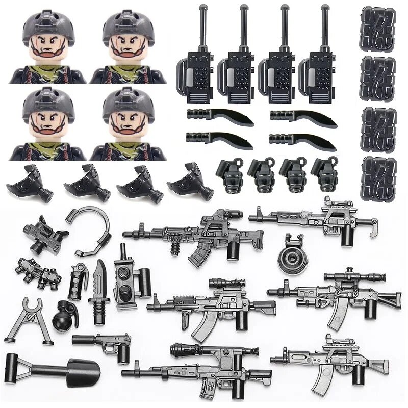 MOC SWAT Ghost Commando мини-фигурки, цвет E — фото 1