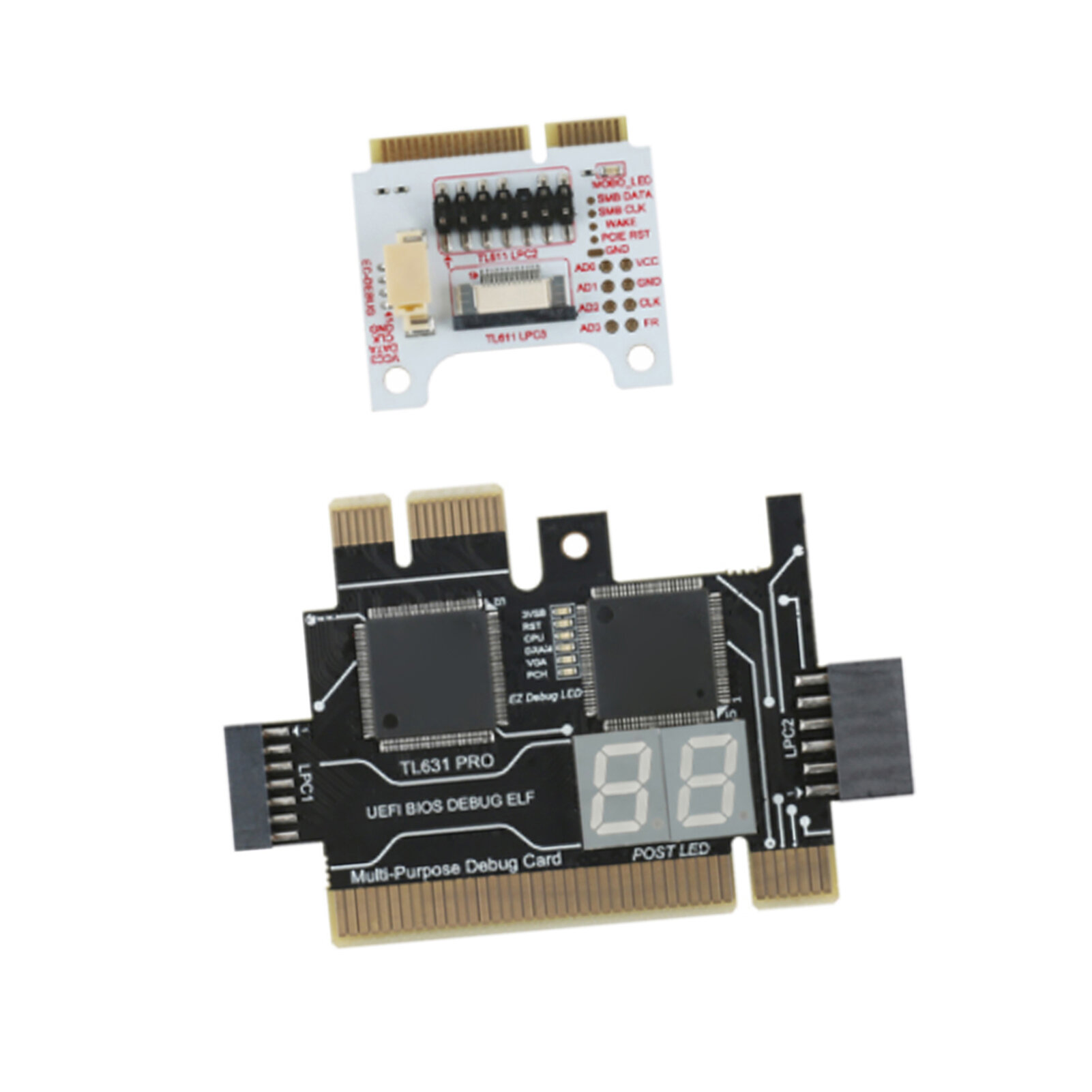 Универсальная диагностическая карта PCI для ноутбуков, ПК, PCI-E Mini LPC, диагностический анализатор, тестер, отладочная карта.