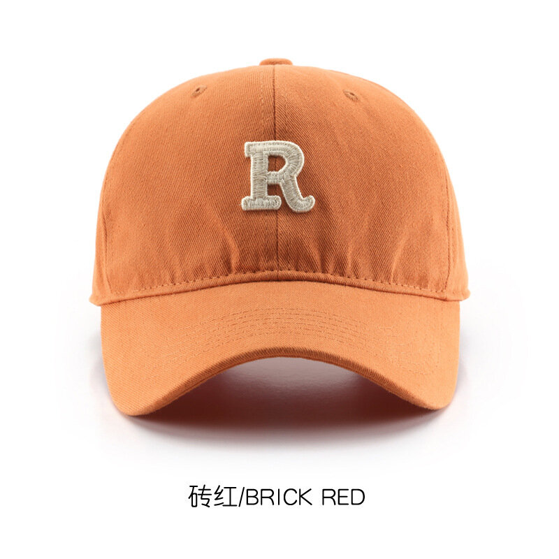 Женская осенне-зимняя модная фуражка с вышитой буквой R, спортивная бейсболка на открытом воздухе, морозостойкая и теплая бейсболка для защиты ушей