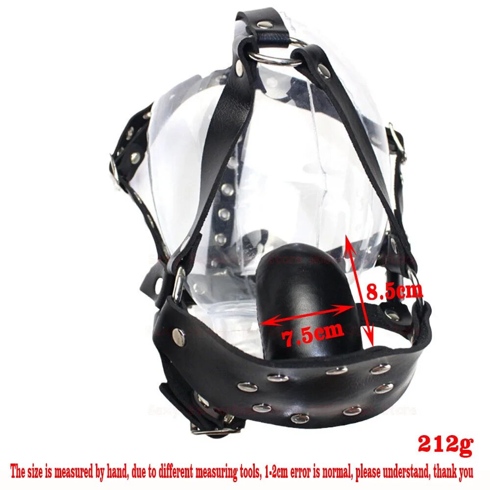 Бондаж, фаллоимитатор, искусственная собака, тренировочный кляп, бондаж, кожаные головные уборы, A