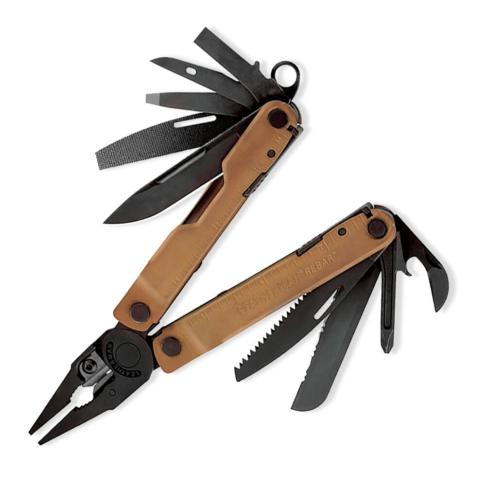 Мультитул Leatherman Rebar 832406, 17 функций, нержавеющая сталь, черно-коричневая