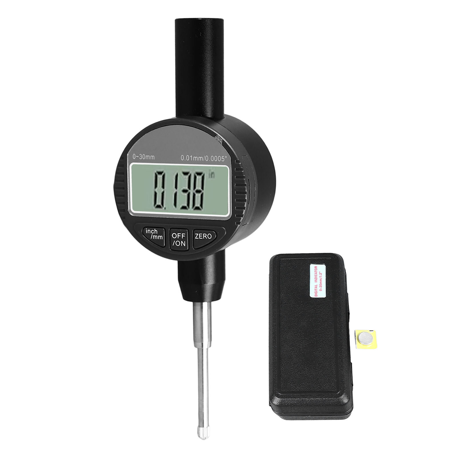 Digital Dial Indicator 0.01mm 0.0005in Resolution 0 To 30mm Range M2.5 Thread High Accuracy Test Gauge