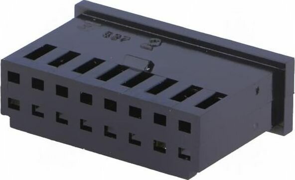 Вилка TE Connectivity 280366 провод-плата, "мама", AMPMODU MOD II, 2,54мм, PIN: 16, 1шт