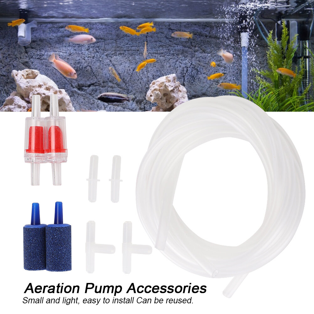 Фитинги для воздушного насоса для аквариума, Т-образный клапан, воздушный камень, аквариум, кислородный компрессор, аксессуары