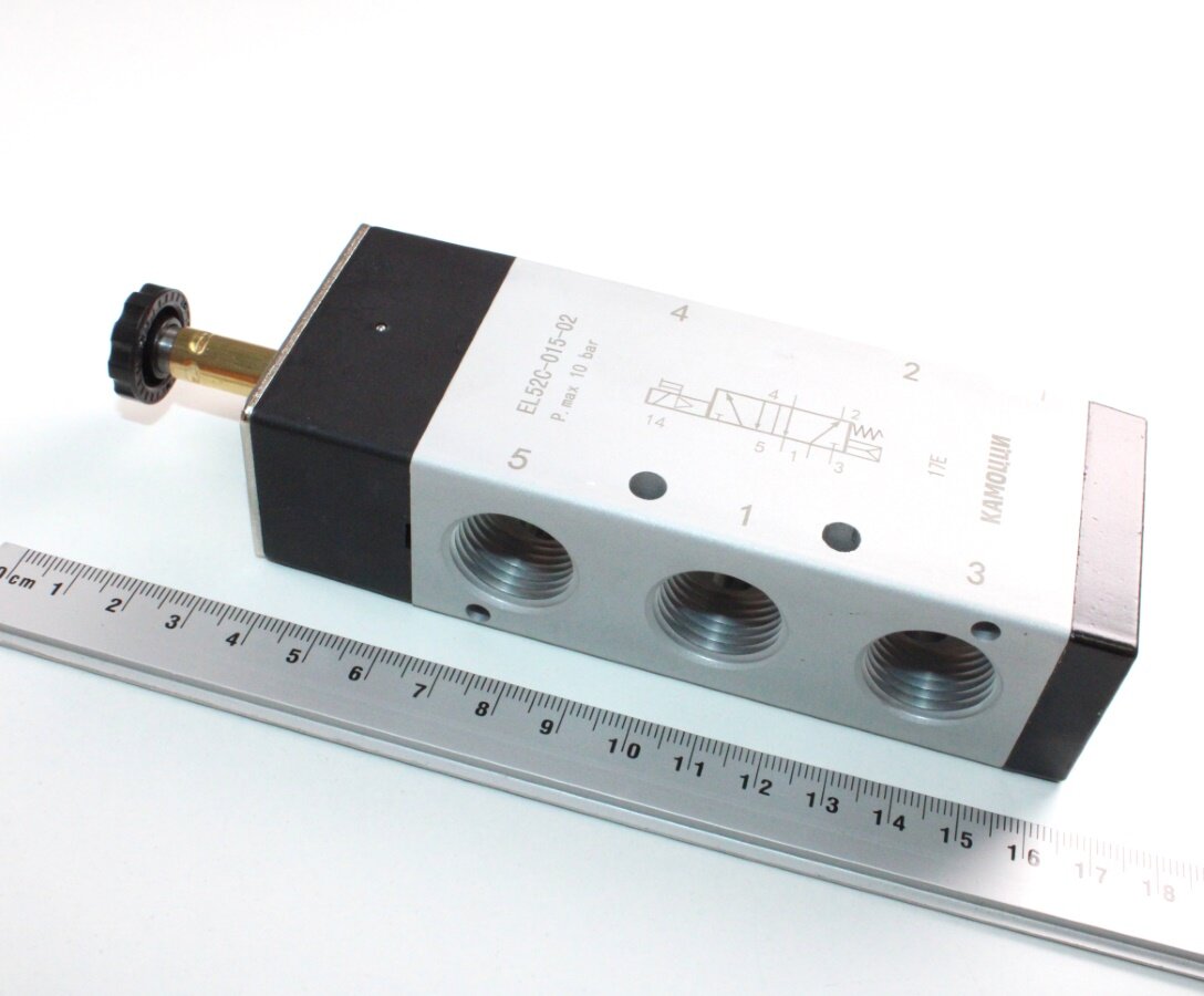 EL52C-015-02, Пневмораспределитель электромагнитный, Camozzi