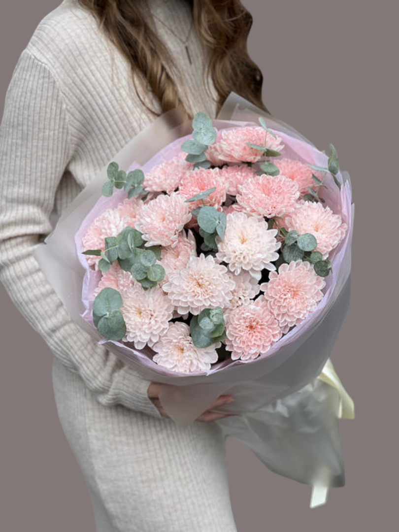 Букет их хризантемы "Аврил"