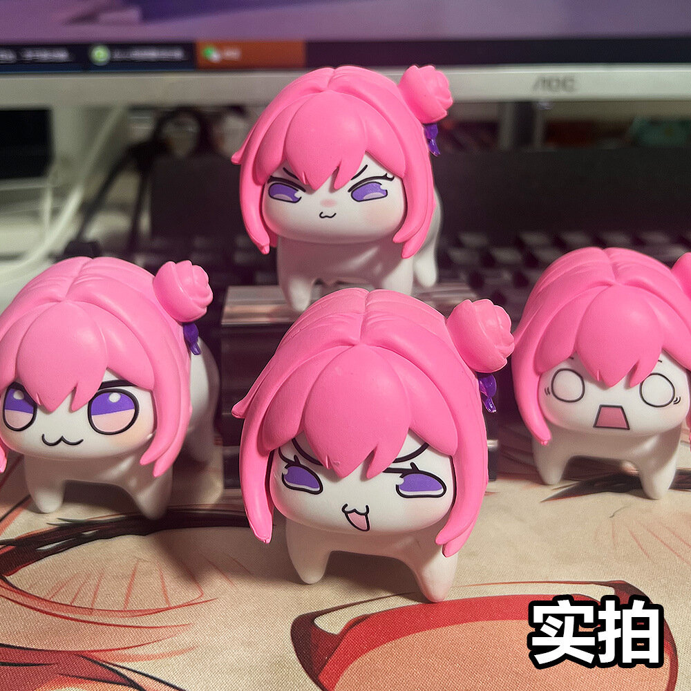 Фигурка собачки Дороти из сказки «Золушка» (версия Q), розовая, модная игрушка, настольное украшение.