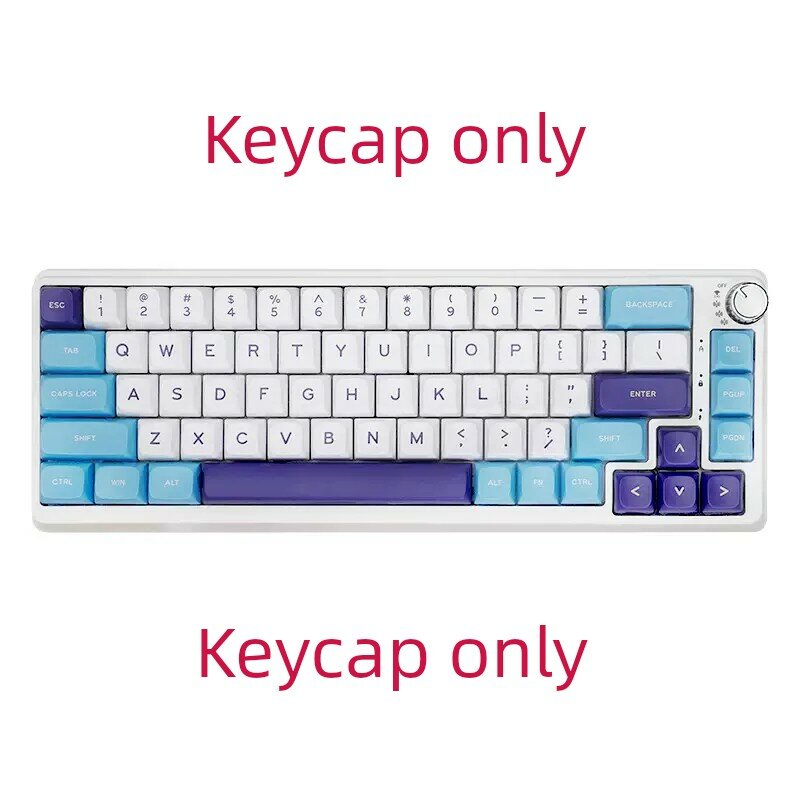 K68PRO Механическая клавиатура PBT Голубой бриз накладки с инструментом переключателя