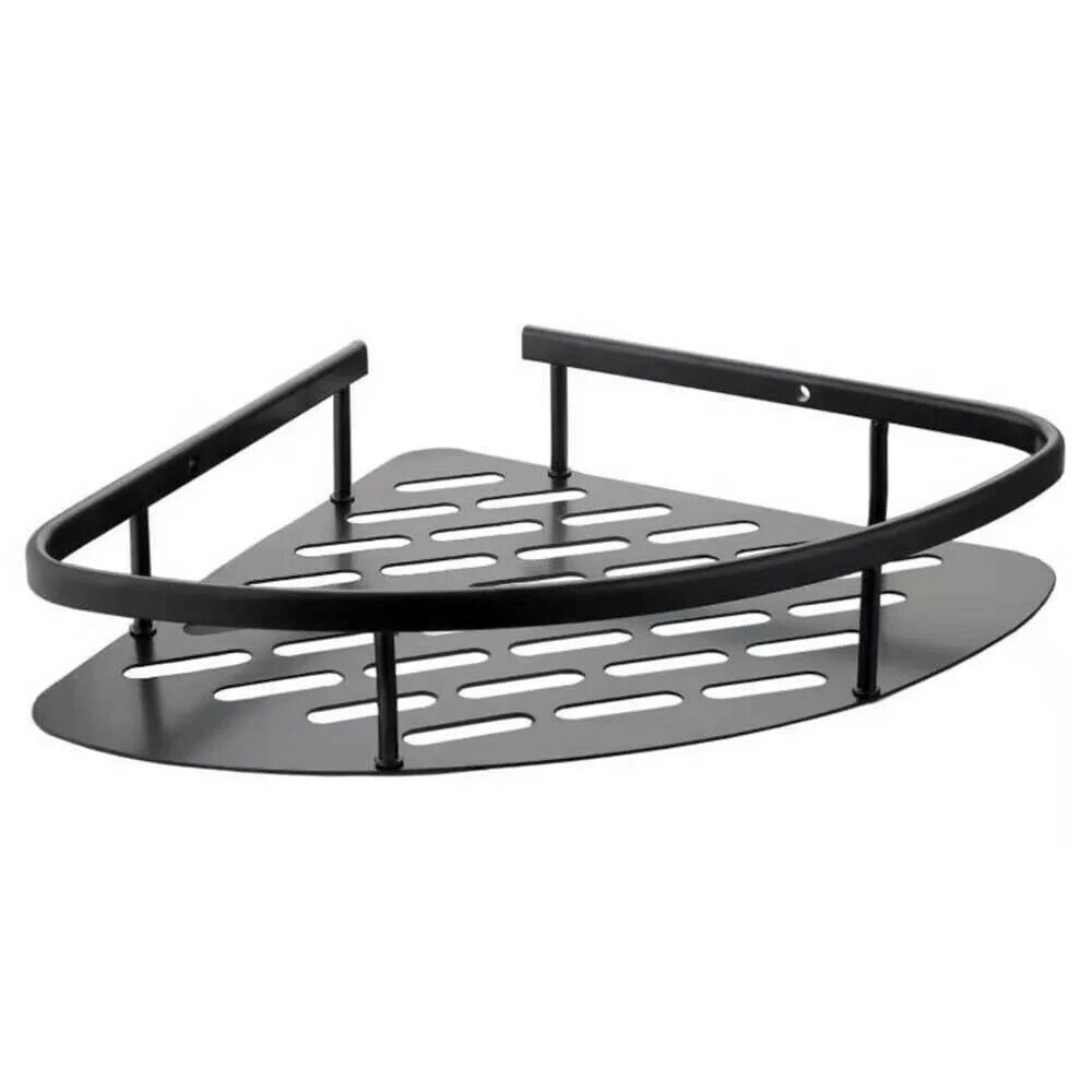 Полка FASHUN A7325-7, для ванной, угловая, черная, 21,7x21,7см