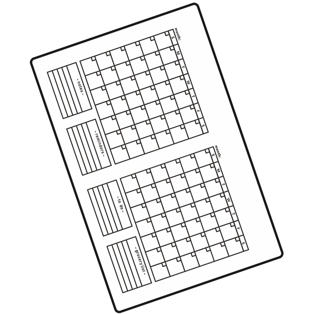 Магнитный календарь Еженедельный Ежемесячный Планировщик с маркером Календарь на магнитной доске для кухонного холодильника или офиса