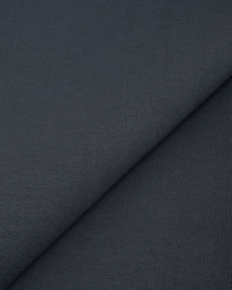 Ткань для шитья Футер 3-х нитка (трехнитка) с начесом, качество компакт пенье. Цвет темно-серый. Готовый отрез 3*1,8 м.