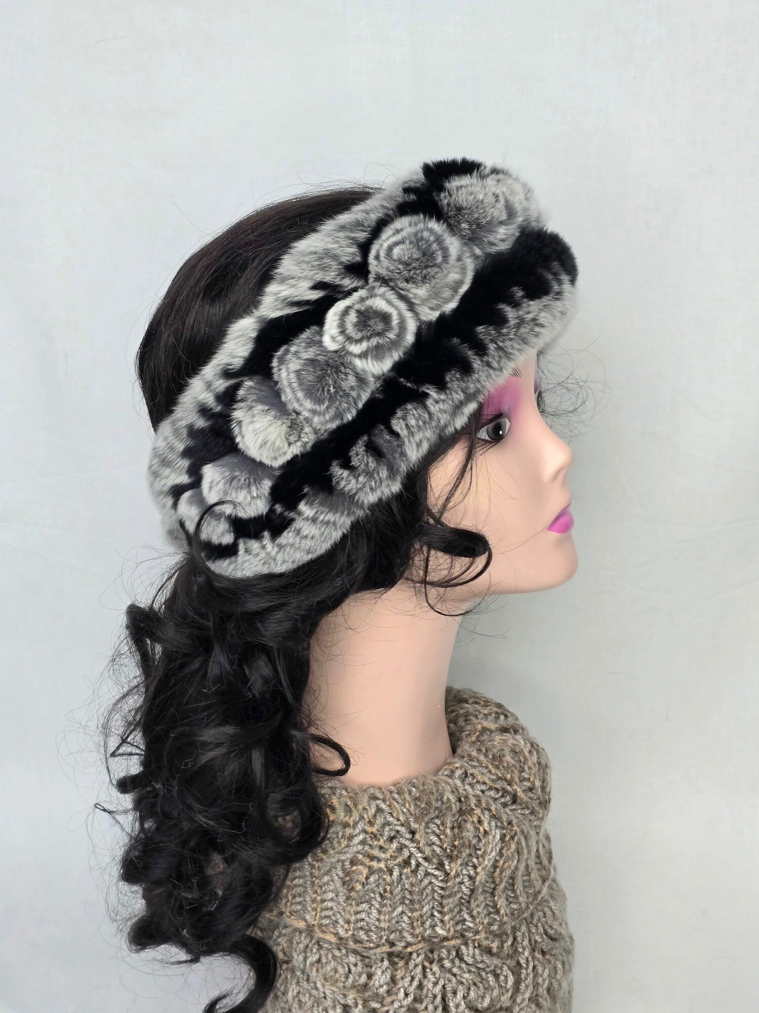 Повязка  меховая для женщин