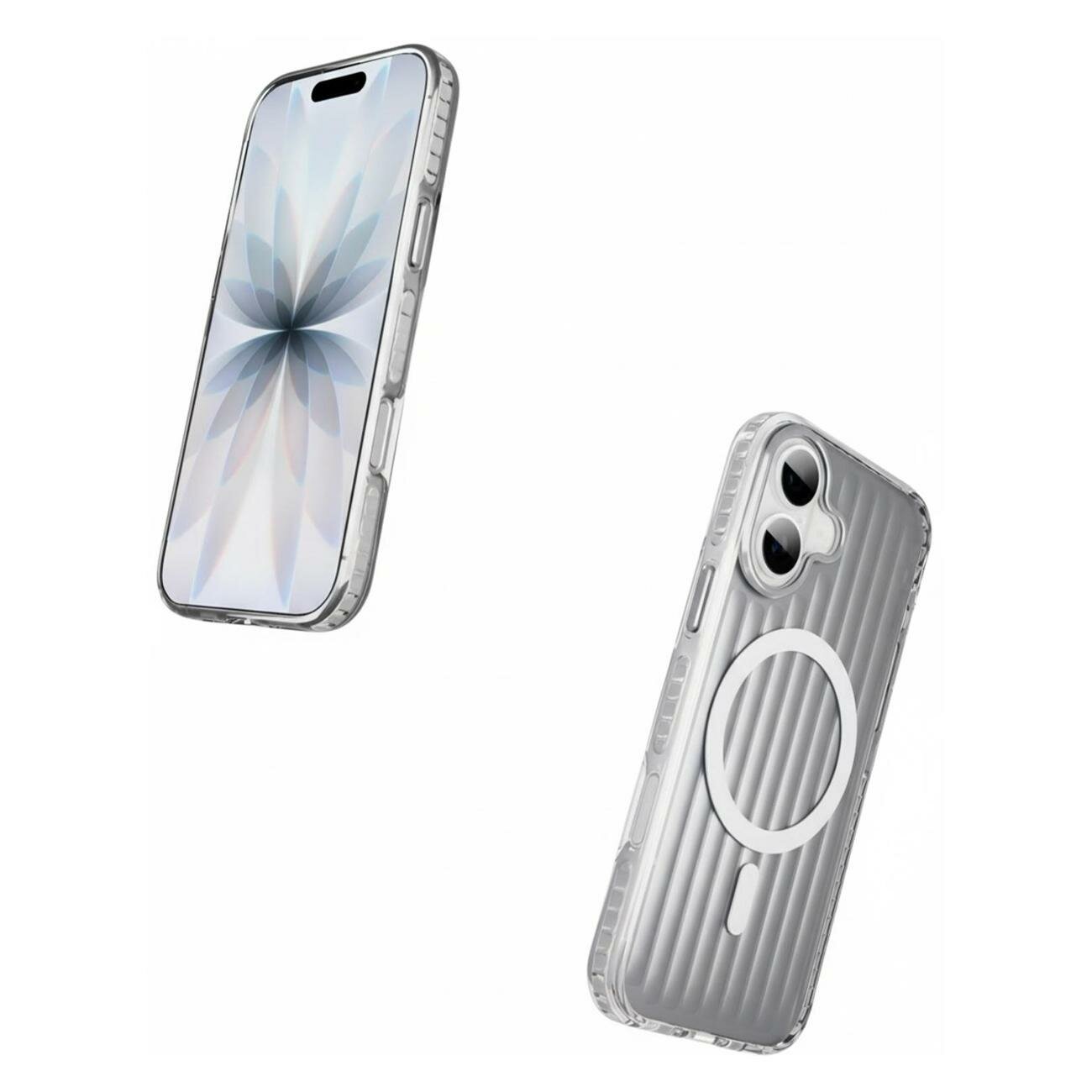 Чехол накладка для iPhone 17 Gurdini Ocean Case Metalic серебро