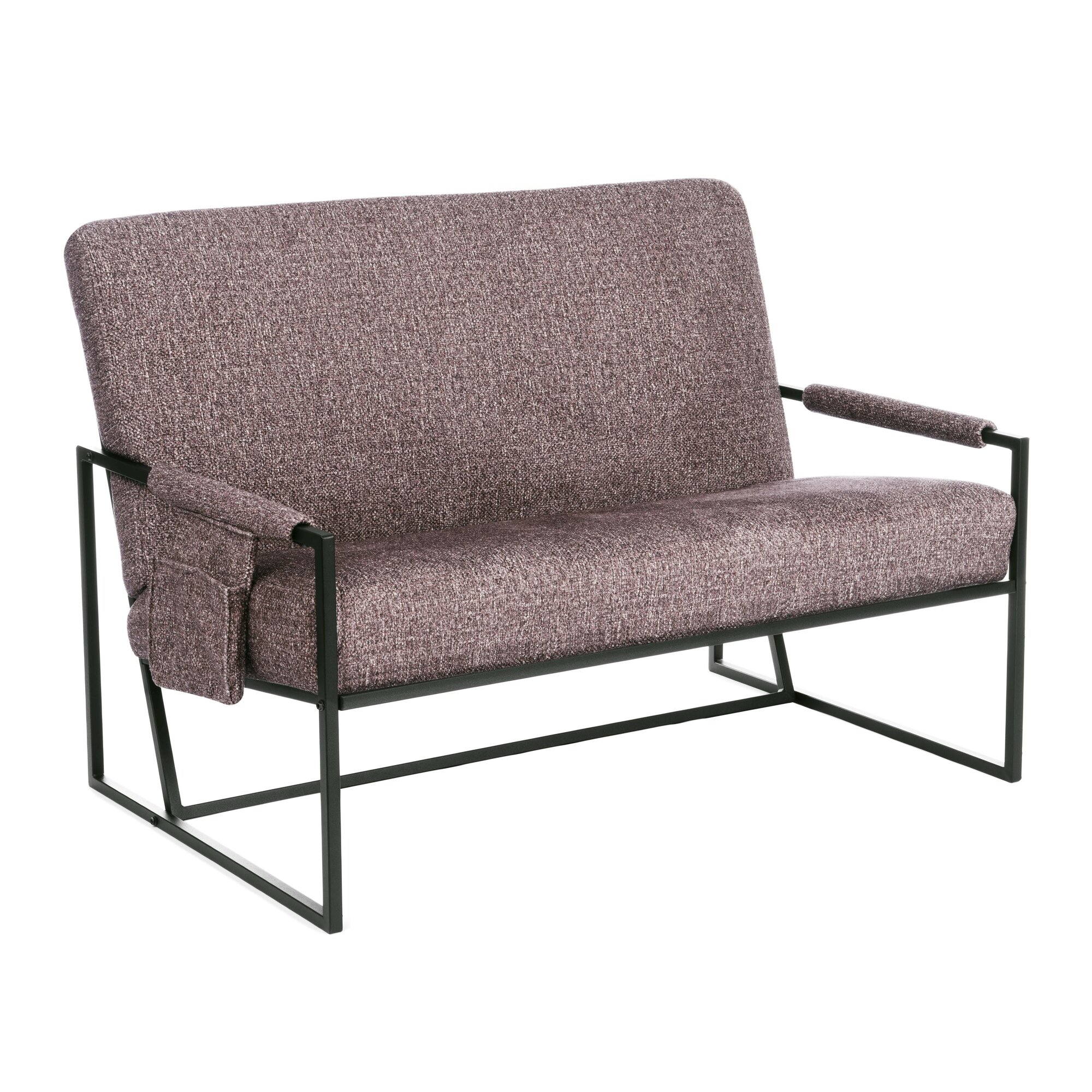 Диван для отдыха TetChair Charli LUX/Чарли Люкс, велюр/букле, металл, shape wood rose