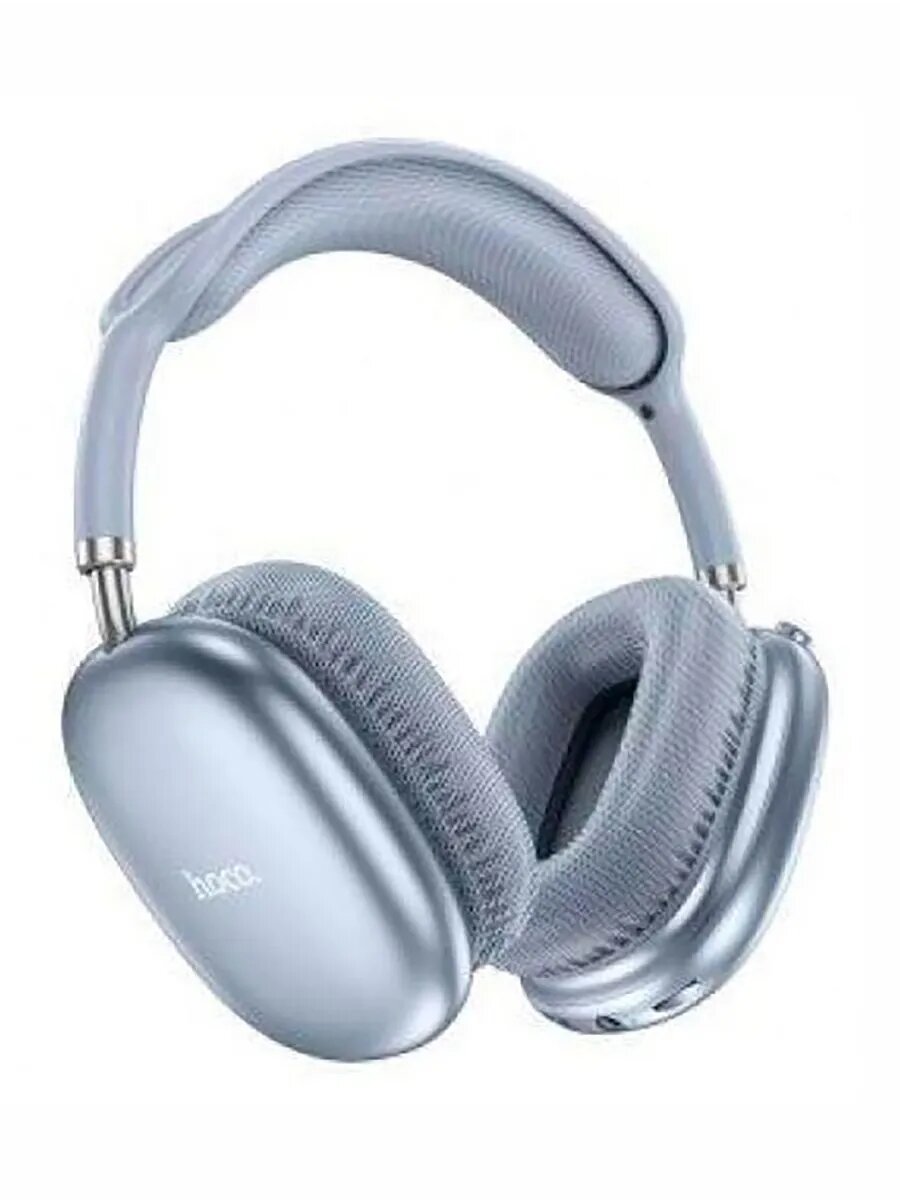 Наушники Bluetooth накладные с микрофоном Hoco W35 Max Joy BT, цвет голубой / беспроводные
