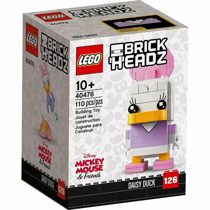 LEGO Disney Brick Headz Daisy Duck / Развивающий набор строительных блоков Дисней Дейзи Дак подходит для детей в возрасте от 10 лет