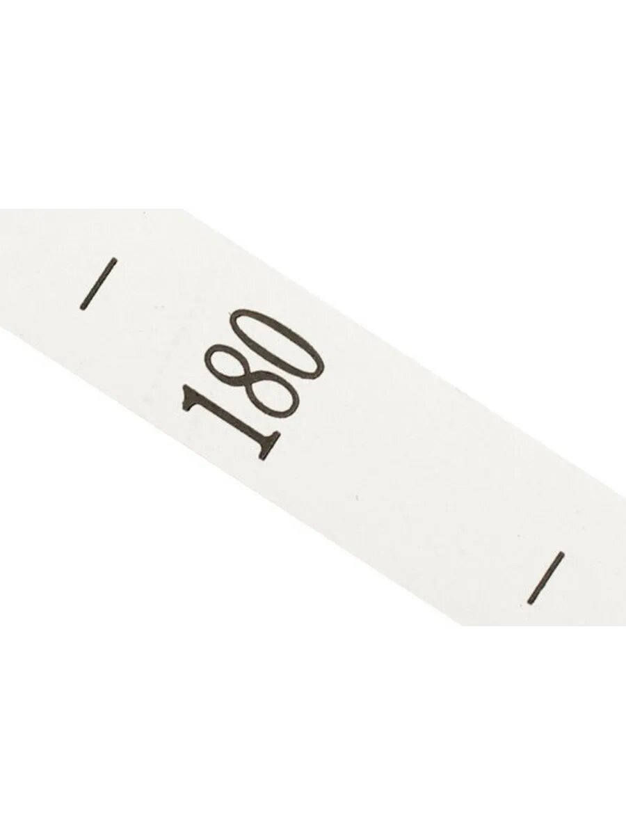 Размерники для одежды 180 белый 10х25 мм 800 шт (20м)