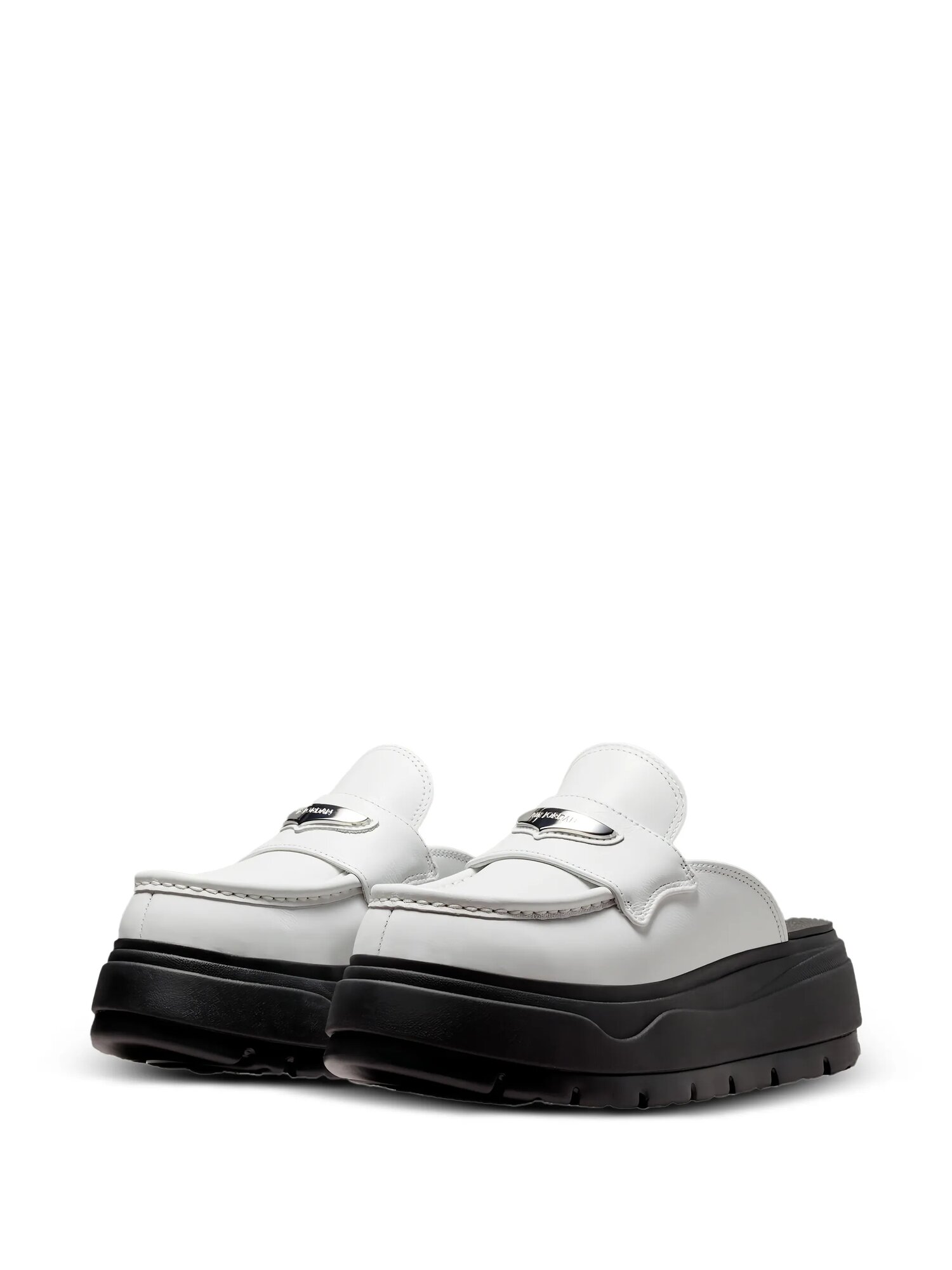 Мюли Jordan Penny-bar platform mules, размер 9 US, бежевый/белый — фото 1