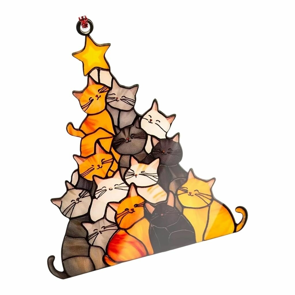 Оконные украшения в форме дерева для кошек и собак-10-8 см