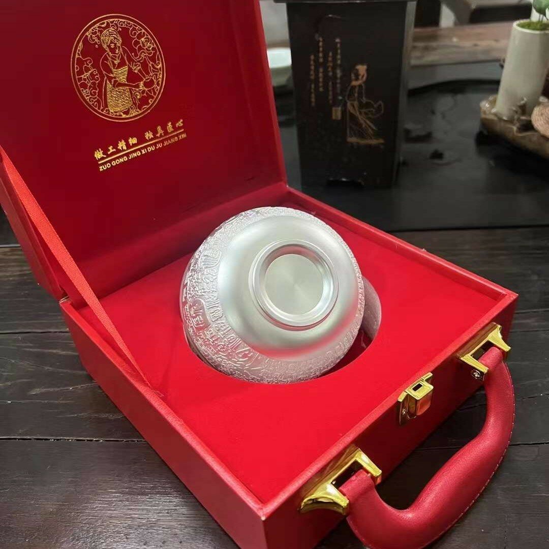 Чистая серебряная чаша, чаша ста благословений, повседневные необходимости, креативные свадебные подарки, промо-фестиваль, производитель серебряных изделий