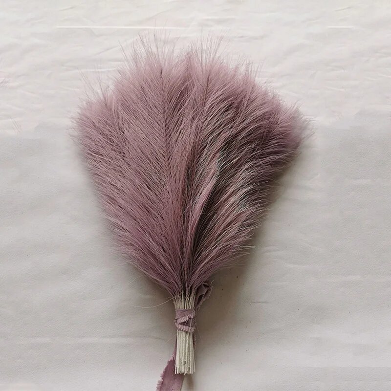 Искусственные цветы пампасной травы BloomEver, 10-100 Фиолетовый, 10pcs, Сиреневый, light purple