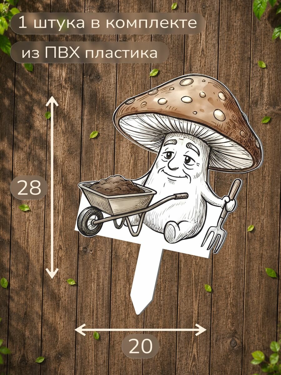 Фигурки для сада Гриб- Сад — фото 1