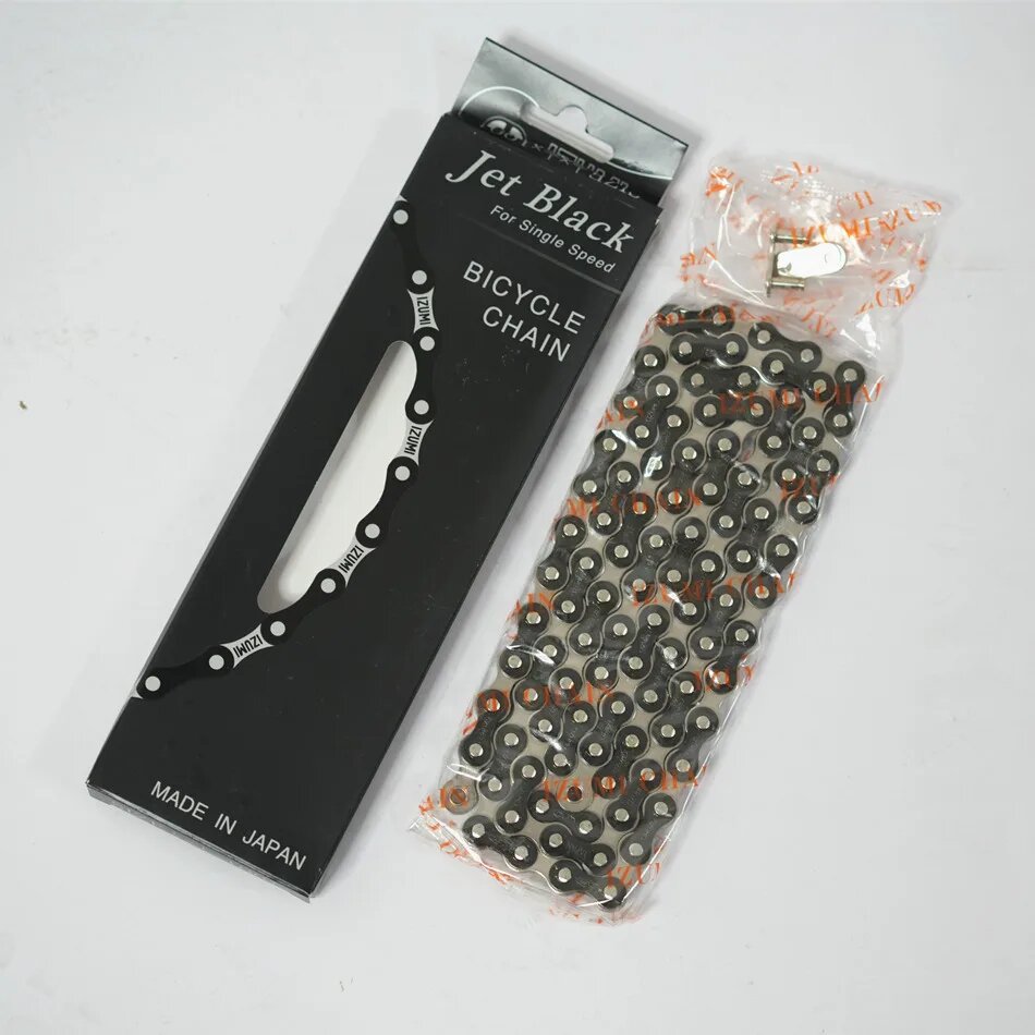 IZUMI FG Japan Chain 1/2*1/8*100L черная jet black silver