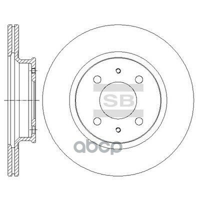 Тормозной диск Sangsin brake SD1098 для тормозной системы оригинальная посадка