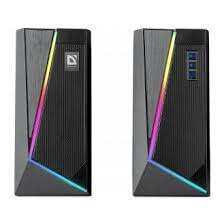 Компьютерные колонки Defender, Solar 3, 2.0,10 Вт , BT, подсветка, питание от USB.