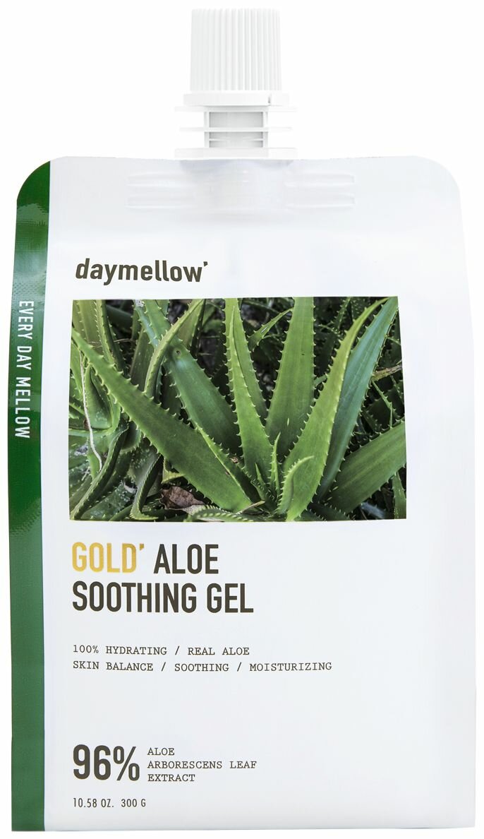 DAYMELLOW' Успокаивающий гель для лица и тела с экстрактом алоэ Gold' Aloe Soothing Gel (300 мл)
