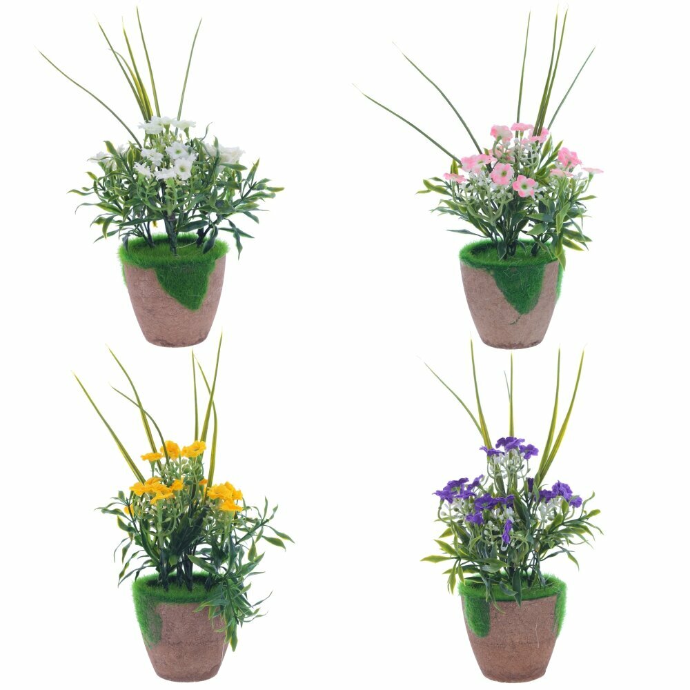 Цветочная композиция, L11 W11 H27 см, 4в. 799112 L11 W11 H27 см, 4в. 799112 REMECO