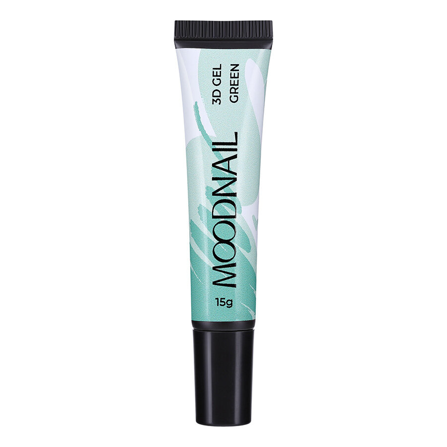 MOODNAIL, Гель 3D Gel Green, 15 г