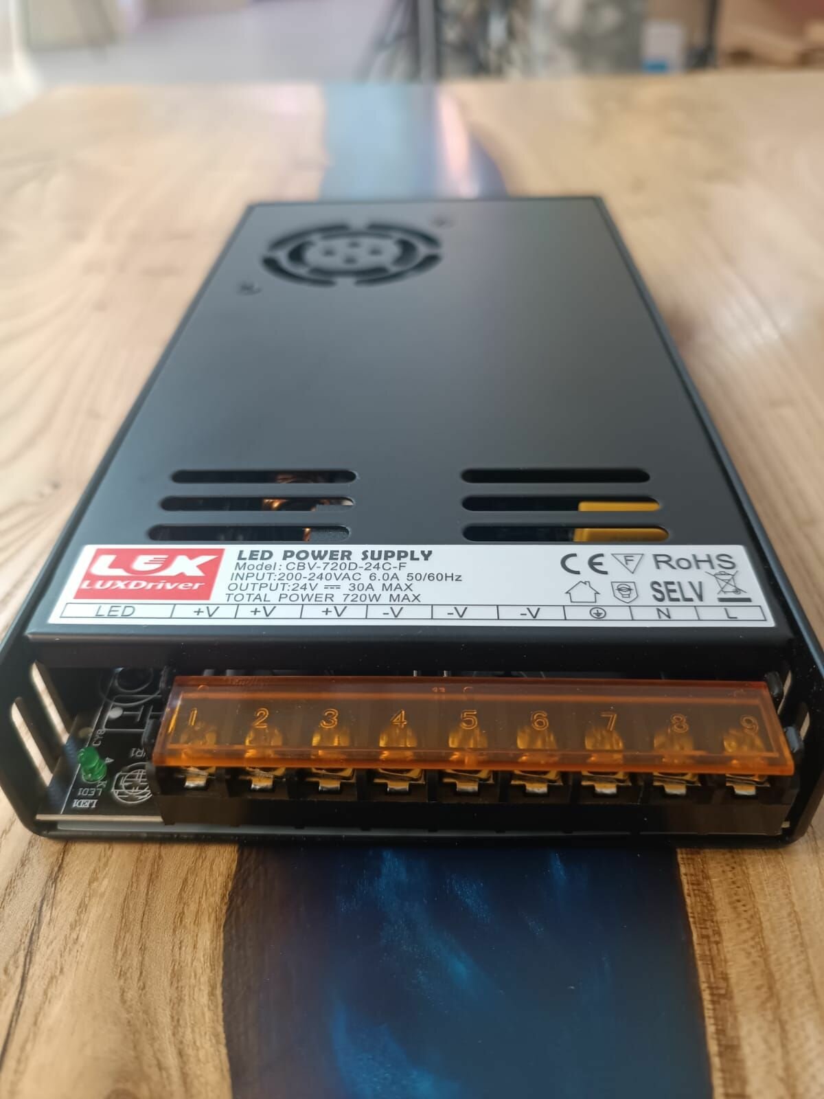Блок питания для светодиодной ленты LUXDriver 720Вт 24В