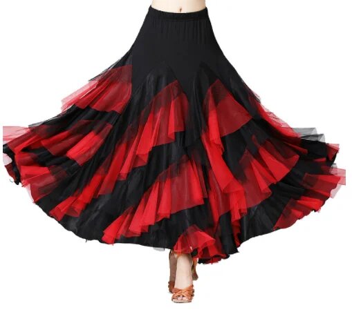 Женский танцевальный костюм Xsyyfast, юбка для бальных танцев, полиэстер 2