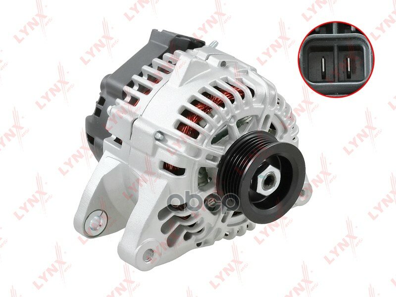 Генератор (110 A, 6PK) HYUNDAI Santa Fe I 2.7 01->/Sonata IV 2.5-2.7 01->, KIA Magentis 2.5 01-> LYNXauto арт. EA-1346
