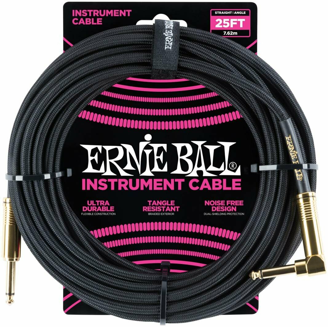 ERNIE BALL 6058, 7.62м - Инструментальный кабель