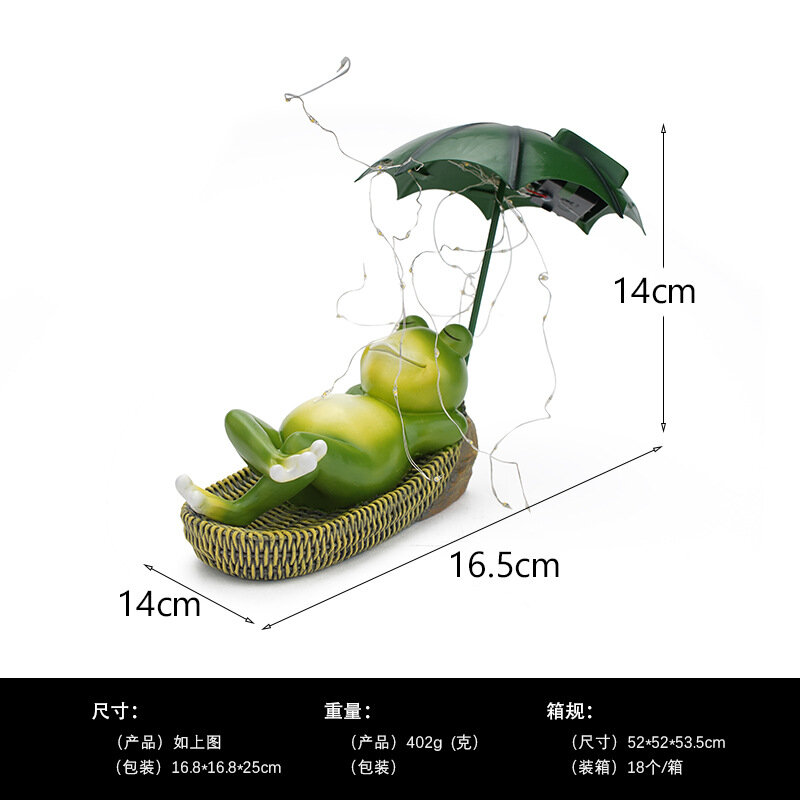 Зонтик-столик A creative home "Лягушка для Сиесты", имитация ротанга