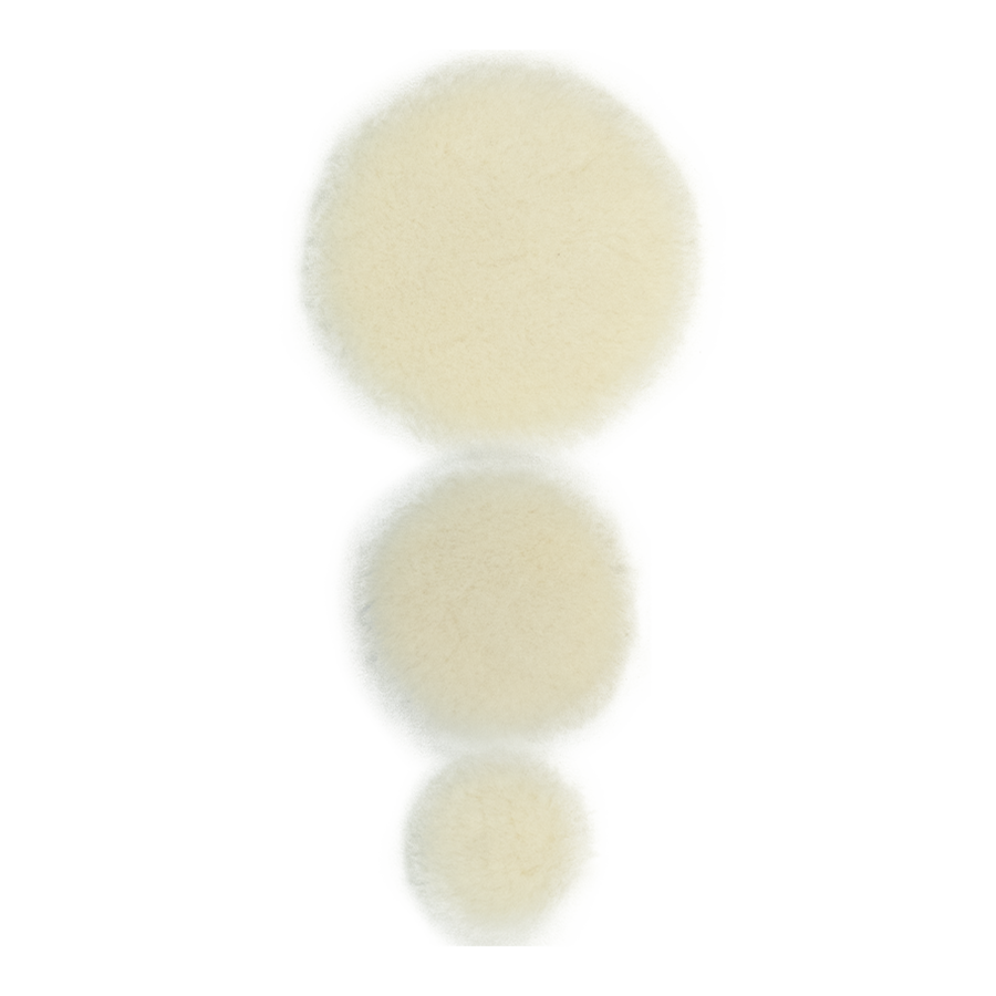 AuTech | Lammfell-Pad - Полировальный круг - меховой. К-т75мм/50мм/30мм