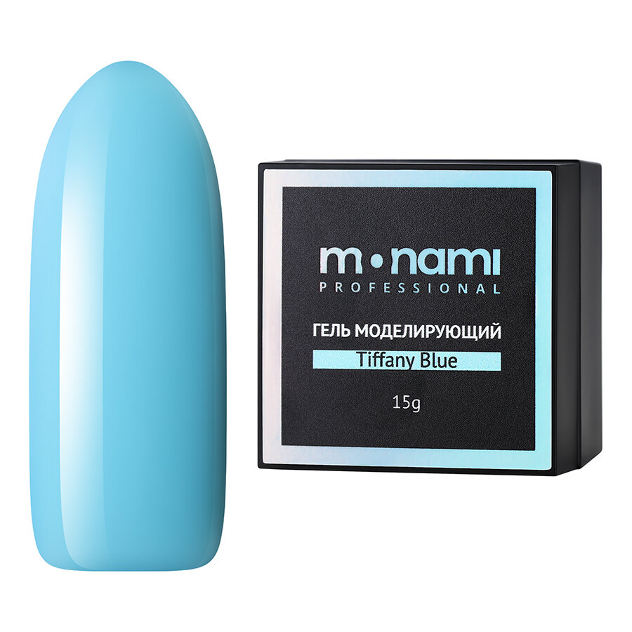Гель для наращивания ногтей Monami Professional "Tiffany Blue", липкий слой, 15г