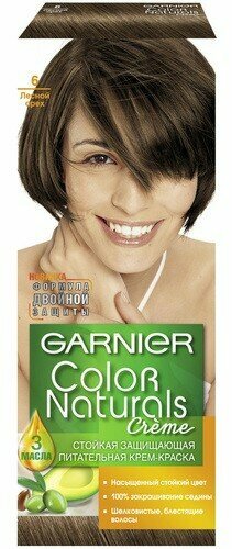 Набор из 3 штук Крем-краска для волос Garnier Color Naturals №6 Лесной орех