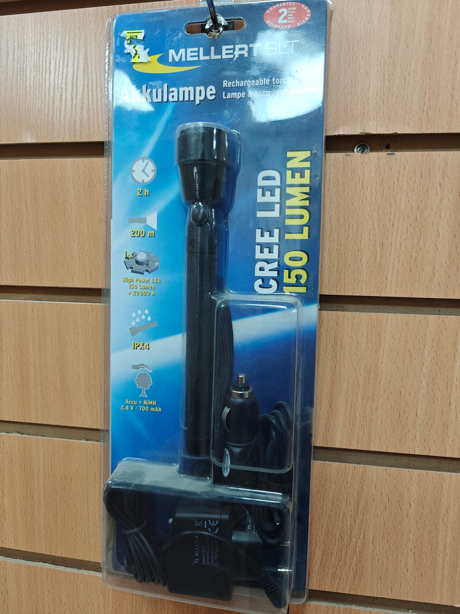 Фонарь аккумуляторный ручной Mellert STL TL60