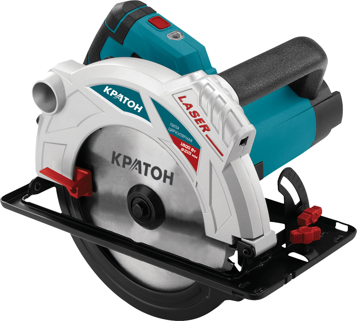 Пила дисковая циркулярная сетевая Кратон CS-1800/210 , 1800 Вт