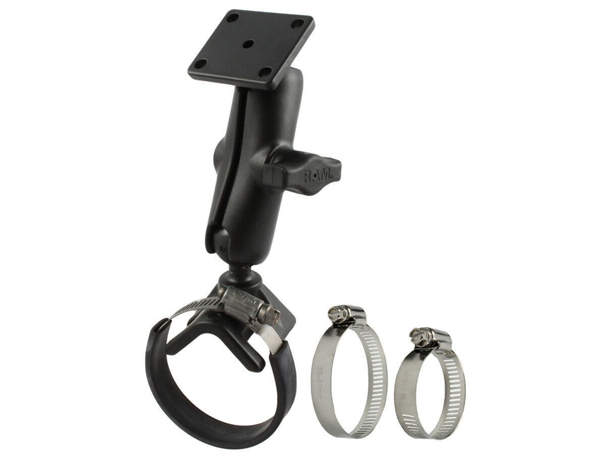 RAM-B-108-40U универсальное мото крепление RAM хомуты, муфта 95 мм квадрат, шары 25 мм (1")