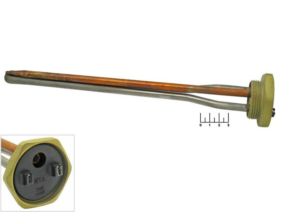 Тэн для масляного радиатора и чугунных батарей 1500W RDT 285мм (24068)