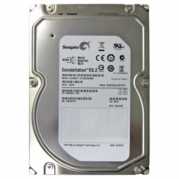 Жесткий диск Seagate ST33000650SS 3Tb SAS 3,5" HDD