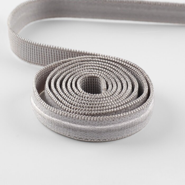 Резинка с силиконом, 10 мм, 10±1 м, серая