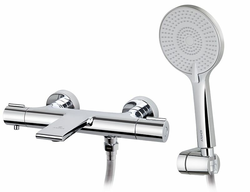 Смеситель KAISER 05322 Serio для ванны и душа с термостатом