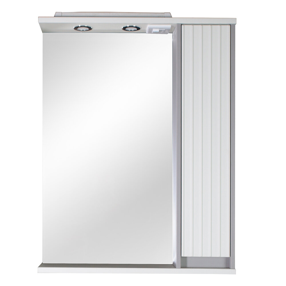 Зеркало-шкаф ASB-Mebel "Мирано 85", с подсветкой, 75x82x15 см