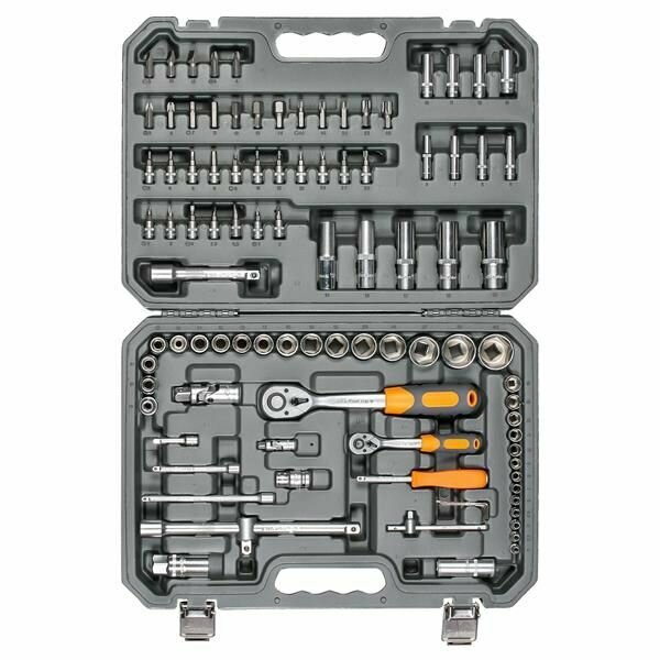 Набор инструментов AIRLINE универсальный, 94 предмета, пластиковый кейс арт. AT-94-05