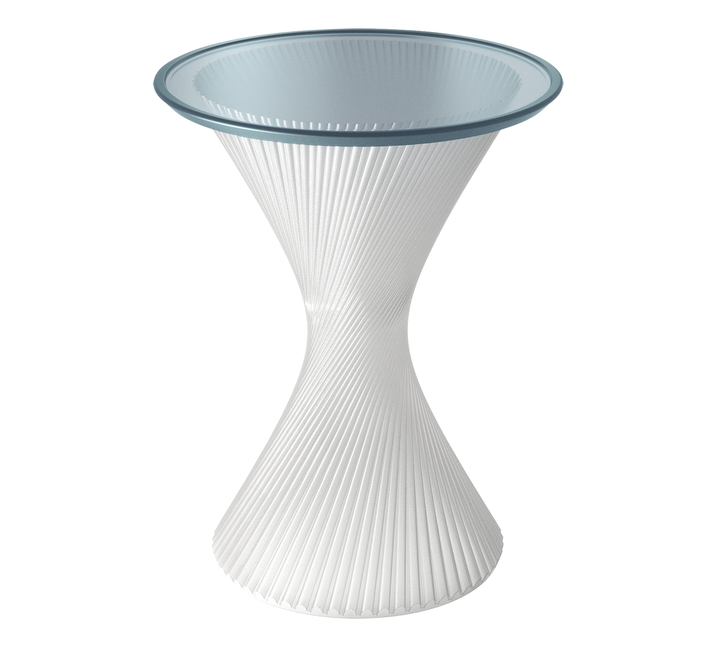 Столик дизайнерский кофейный Sheffilton сноп, прозрачный, диаметр 38 см